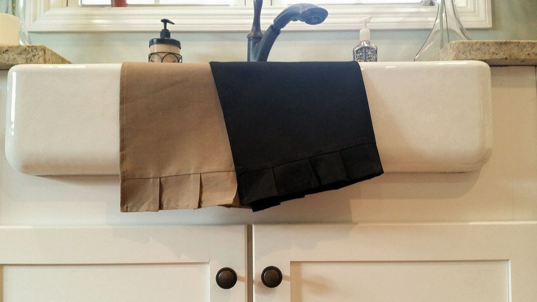 Clearance-linen Blend Ruffled Edge Hand Towels Pack of 12(MIXED COLORS ...