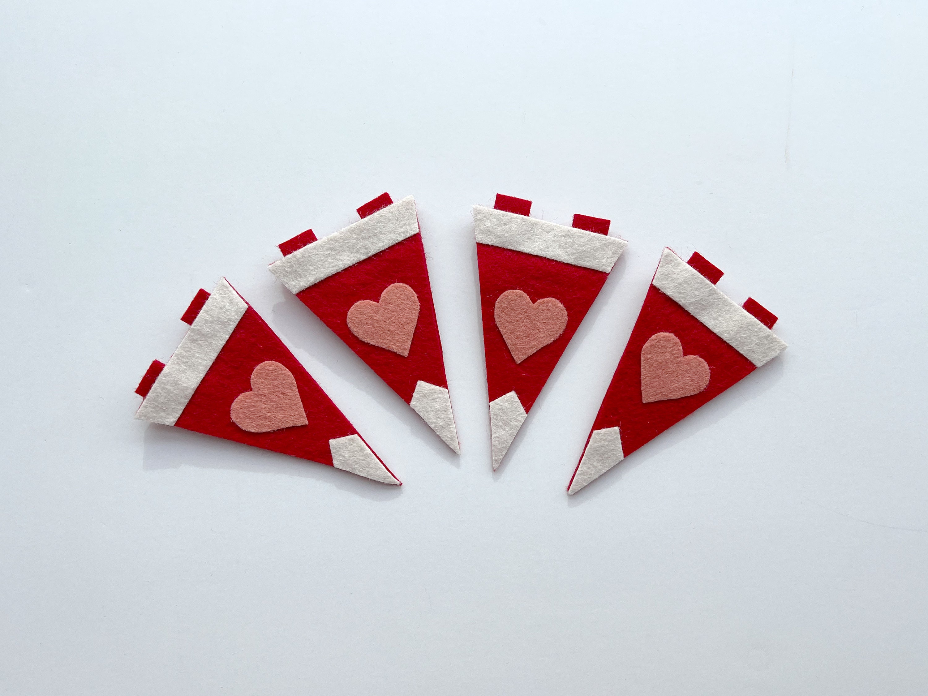 Heart Felt Pennant Flag Pin Vintage Inspired Love Pin Fashion ...