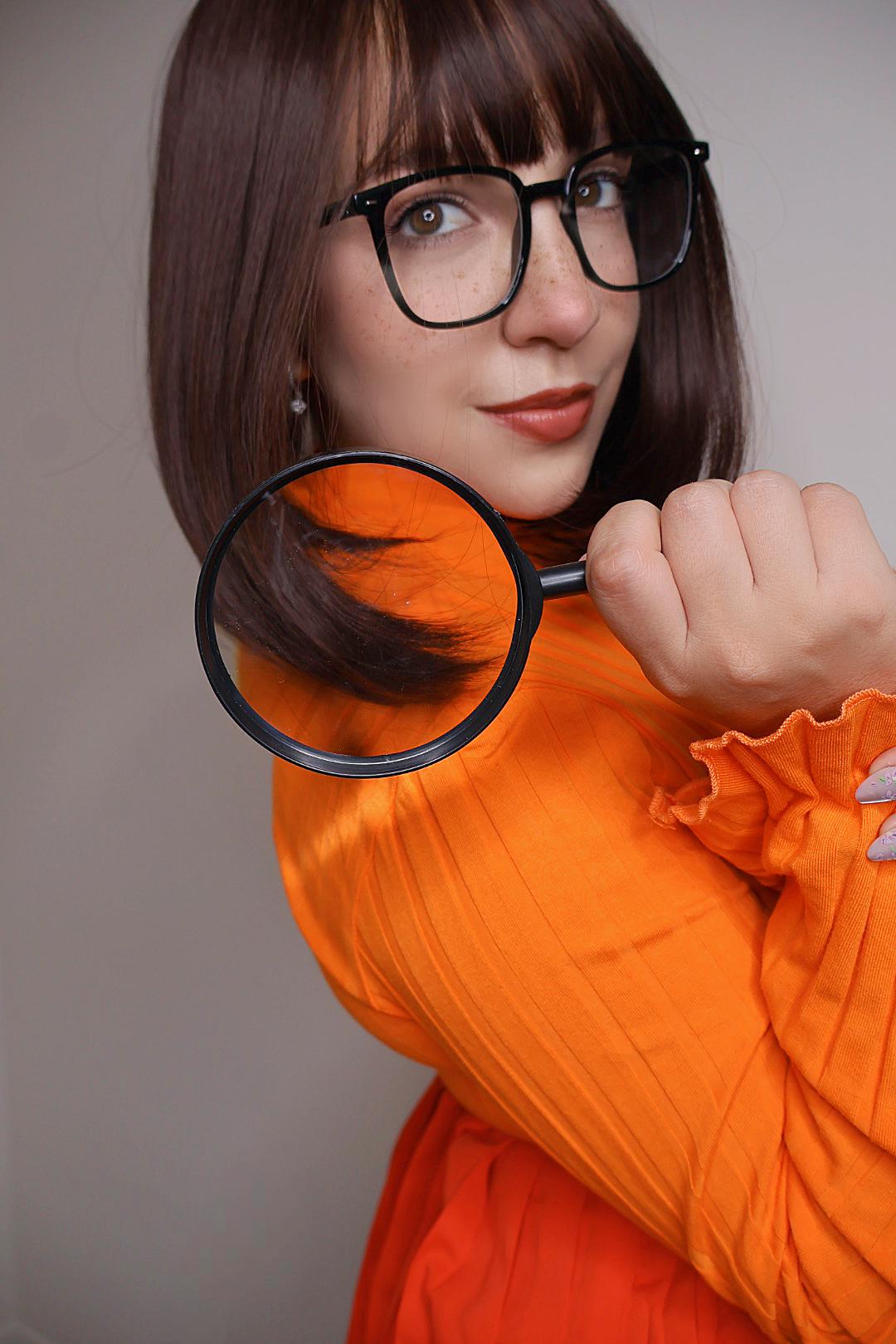 Velma Dinkley Cosplay Brown Short Bob SYNTHETIC WIG Accessories ...