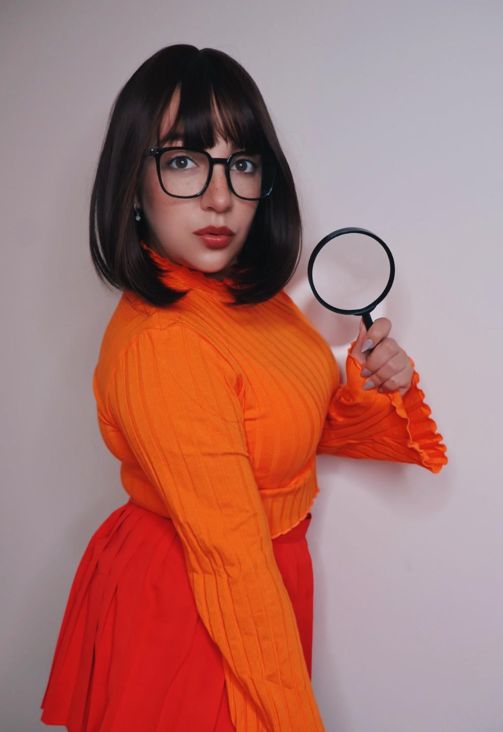Velma Dinkley Cosplay Brown Short Bob SYNTHETIC WIG Accessories ...