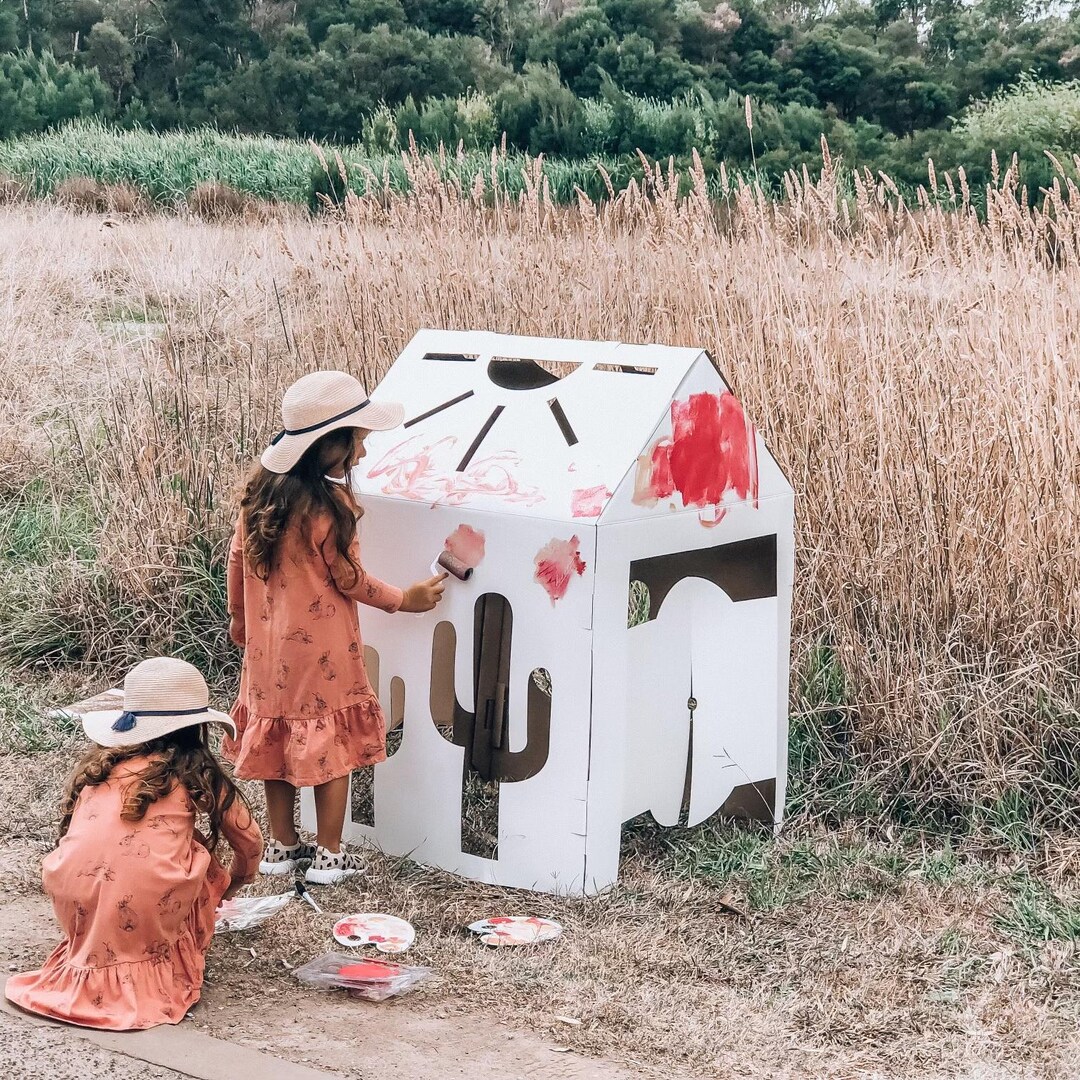 Children's cubby, cardboard cubby, cubby house, kids cubby house ...