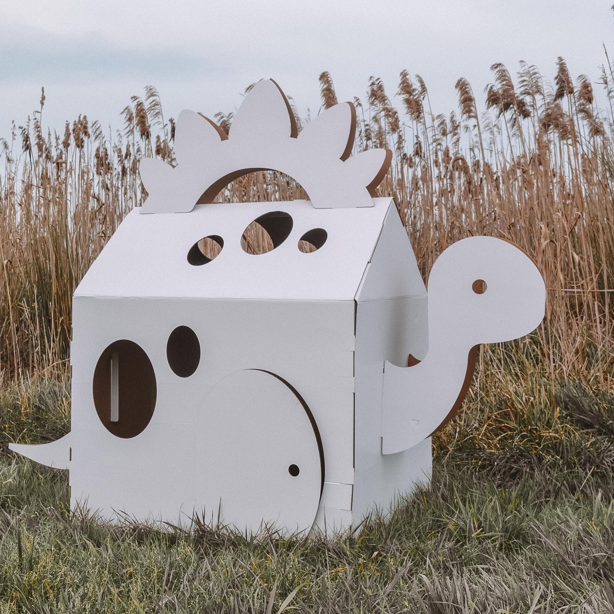 Children's Cardboard Cubby House, Dinosaur, Kids Dinosaur, Kid's Crafts ...
