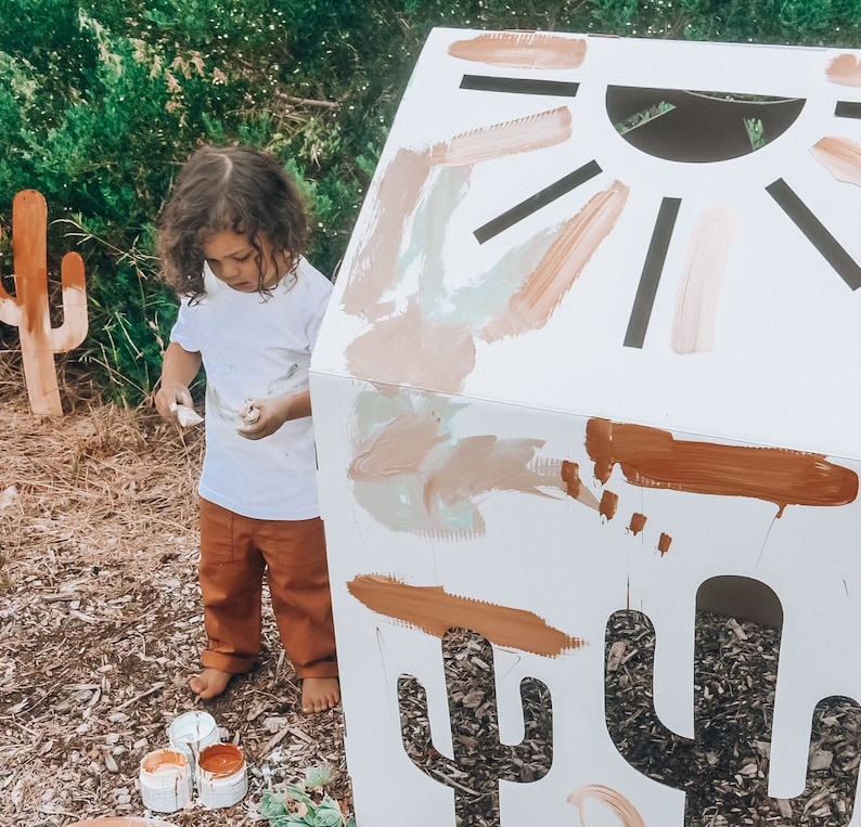 Children's cubby, cardboard cubby, cubby house, kids cubby house ...