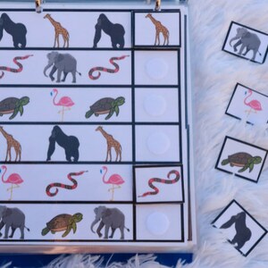 Autism Preschool Learning Binder, Kindergarten Busy Book, Zoo Animal ...