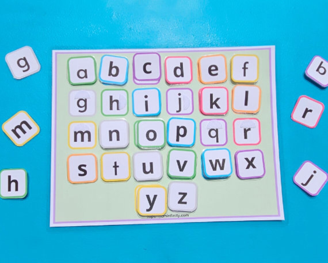 Alphabet Matching Activity for Toddlers, ABC Letter Matching, Alphabet ...