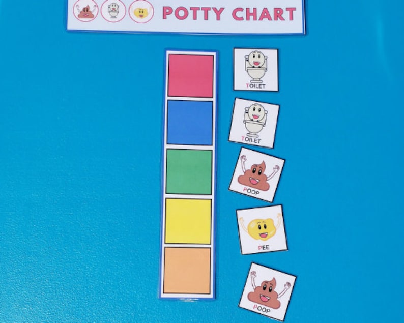 Potty Training Reward Chart, Autism Potty Training Visual, Potty ...