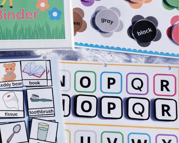 Busy Book Learning Binder, Preschool Busy Book, Printable Learning ...