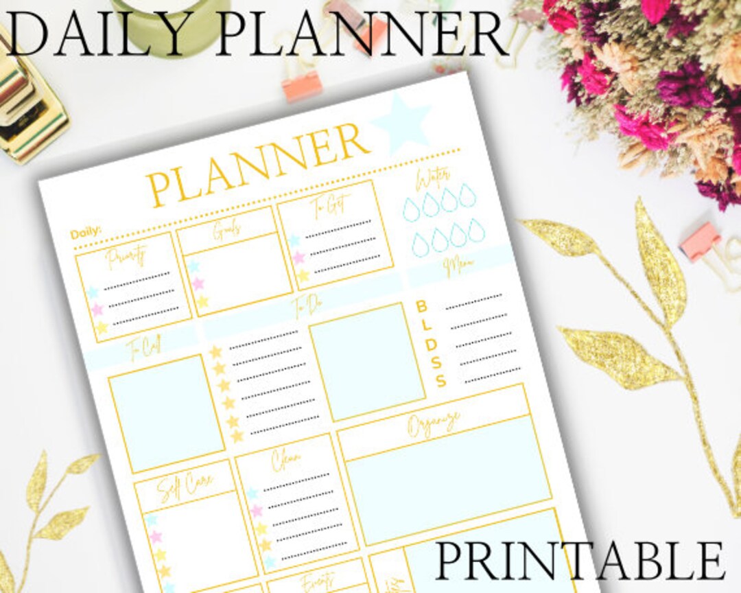 Daily Planner for Busy Moms, Girls Daily Organizer, Daily Planner ...