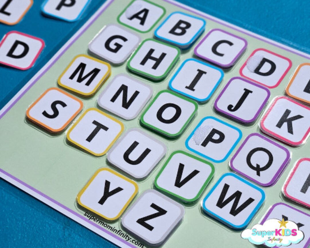 Uppercase Letter Matching Activity, ABC Learning Printable (digital ...