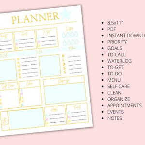 Daily Planner Template, Organized To-do List (digital Download) - Etsy