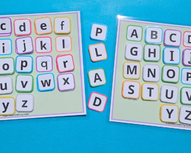Uppercase and Lowercase Alphabet Matching, Alphabet Learning Activity ...