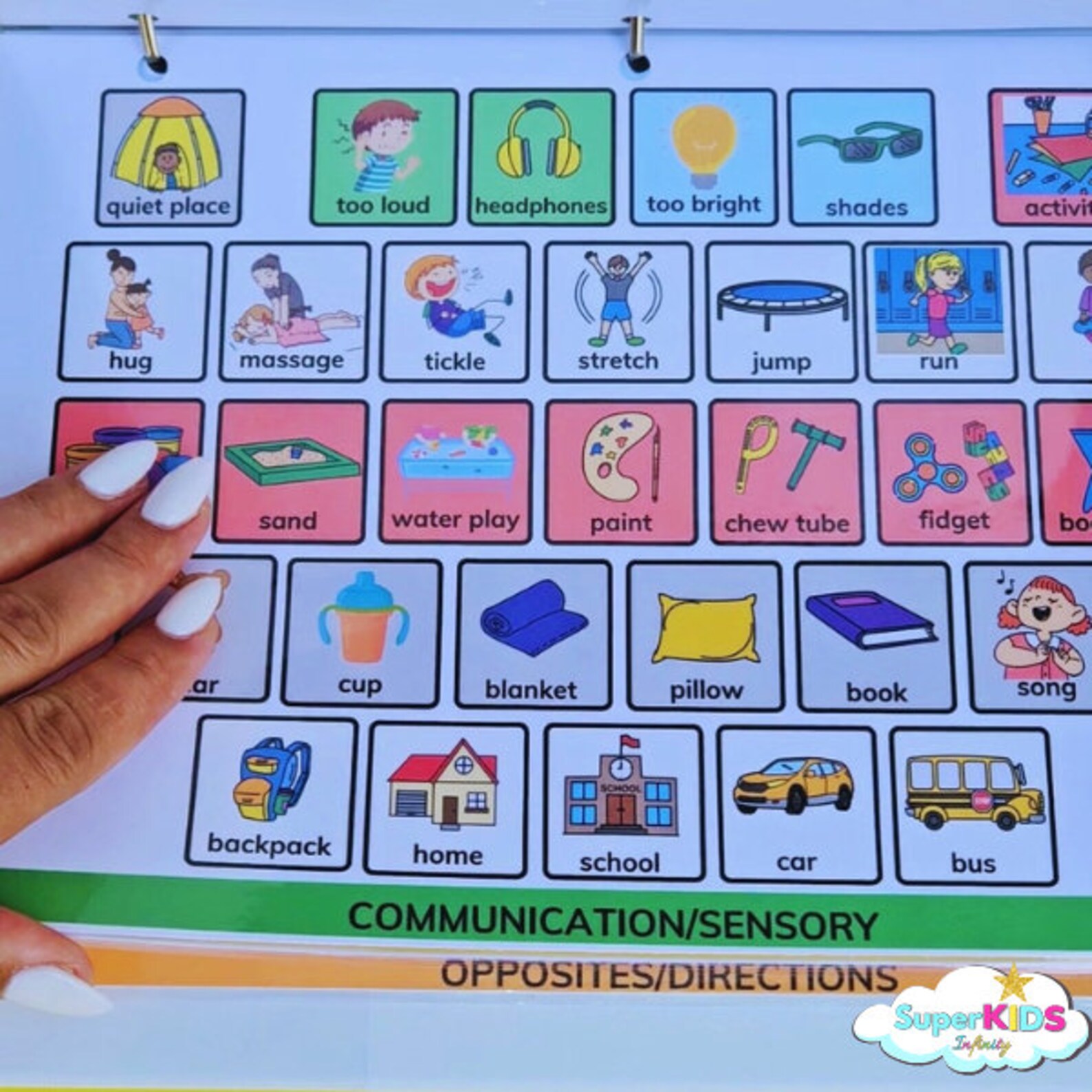 Special Education Communication Binder, Autism Communication Visuals ...