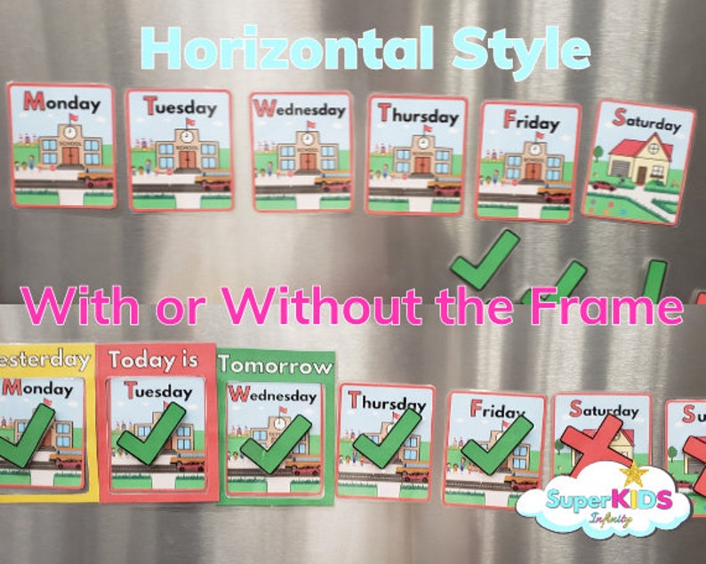 Autism School Schedule, Visual School Days Schedule, Printable School ...