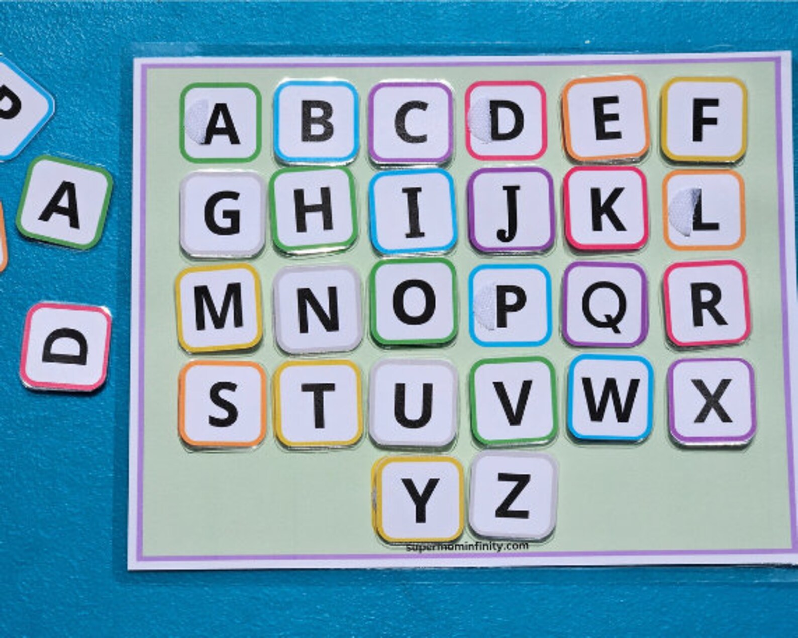 Uppercase Letter Matching Activity, ABC Printable Activity, Toddler ...