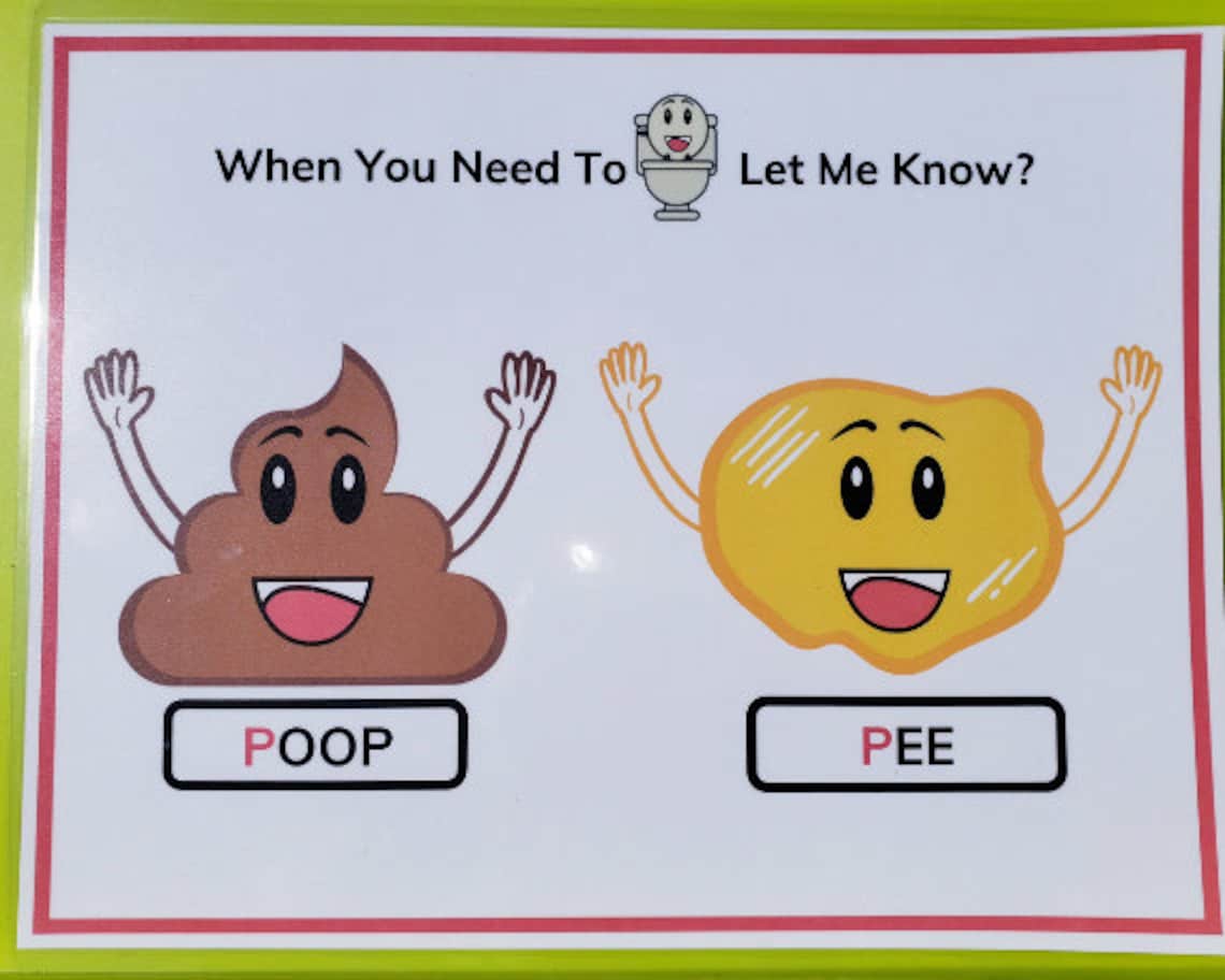 Potty Training Visual, Potty Poster, Autism Potty Training Activity ...