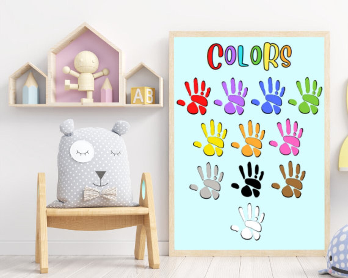 Colors Educational Chart, Printable Colors Poster, Homeschool Posters ...