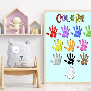 Colors Educational Chart, Printable Colors Poster, Homeschool Posters ...