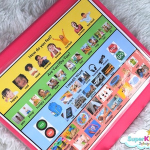 Autism Communication Chart, Visual Aid for Nonverbal Kids ...