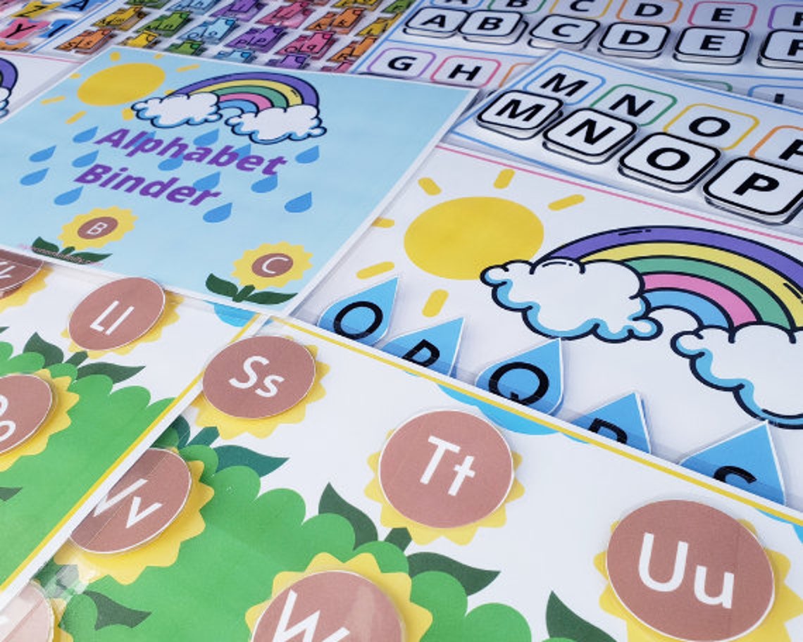 Alphabet Busy Binder, Learning Binder, ABC Book, Educational Activities ...