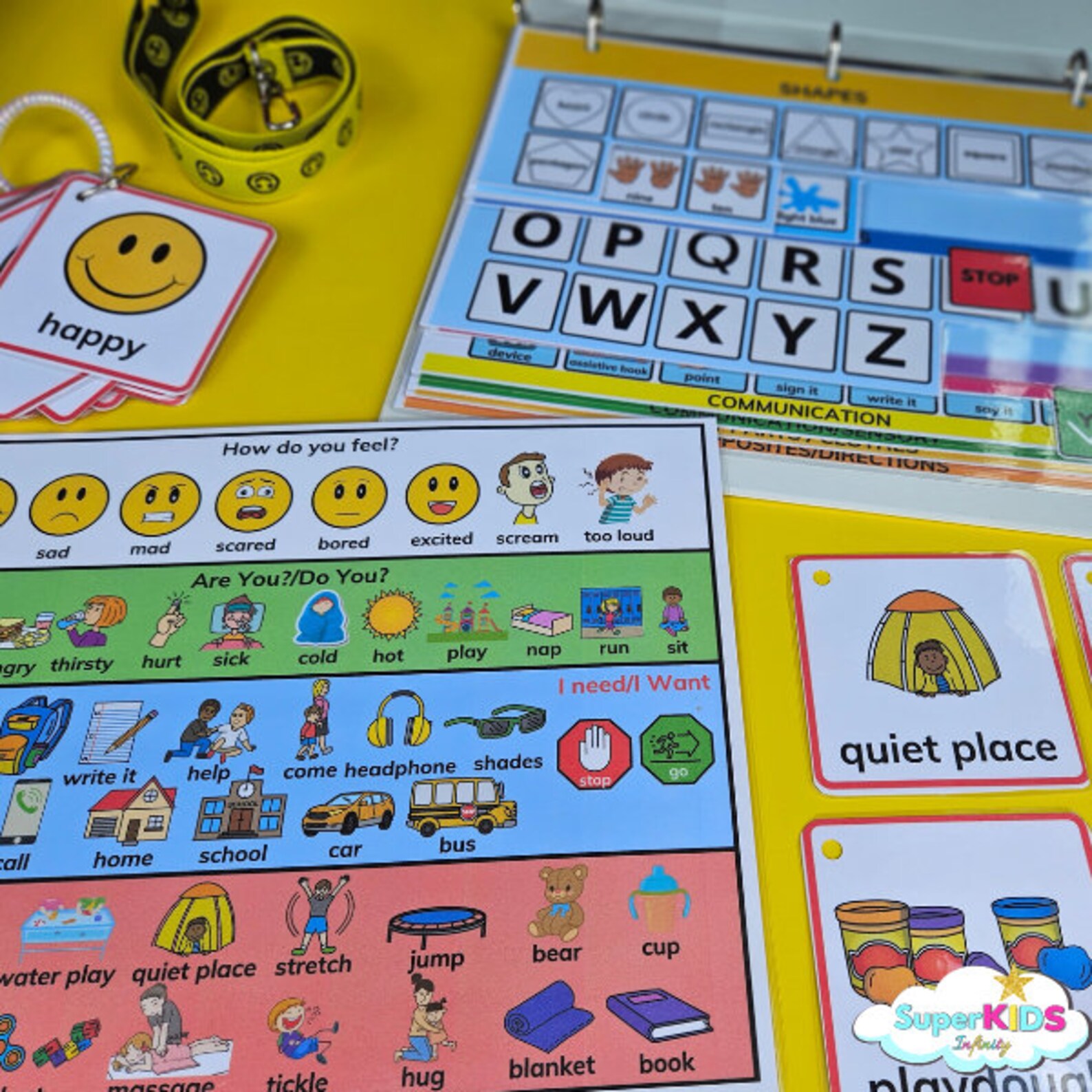 Special Education Visual Aid for Kids, Communication Starter Kit for ...