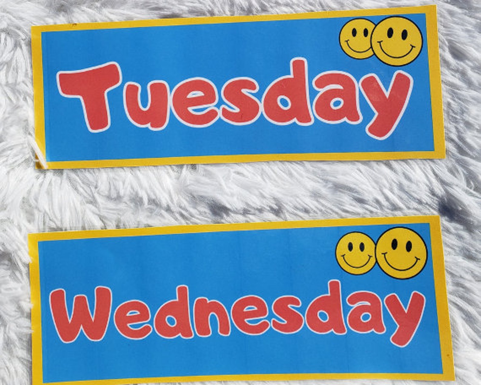 Days of the Week Labels, Classroom Labels, Learning Bin Labels, Days of ...