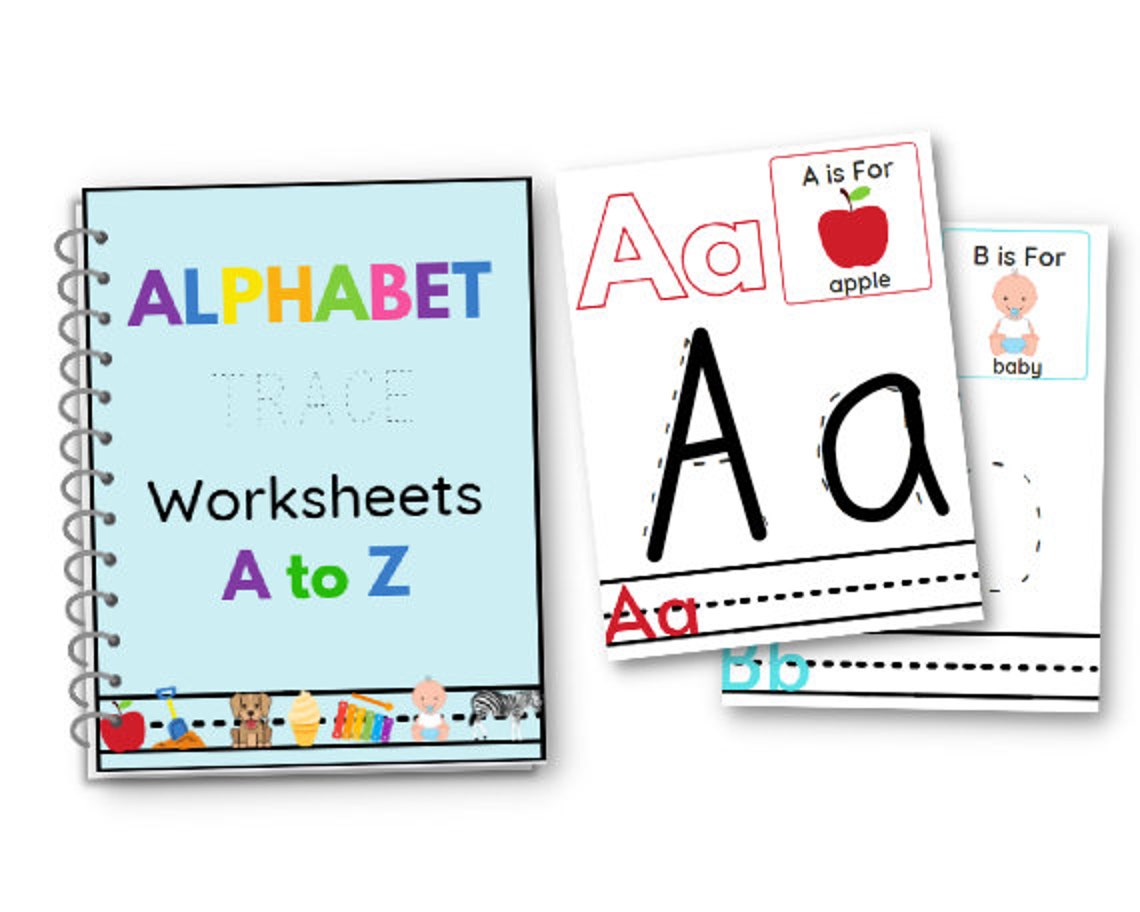 Best Alphabet Trace Worksheets A to Z Printable, Uppercase and ...