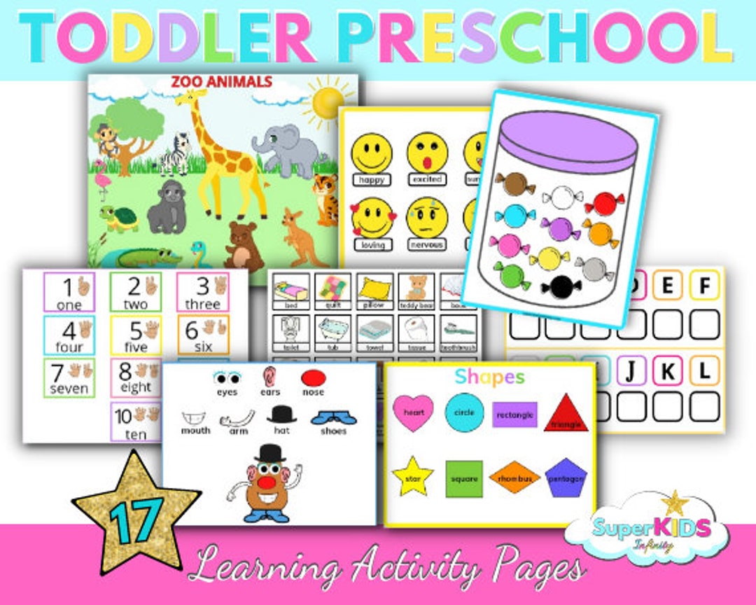 Busy Book Learning Binder, Preschool Busy Book, Printable Learning ...