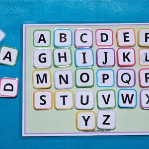 Uppercase Letter Matching Activity, ABC Printable Activity, Toddler ...