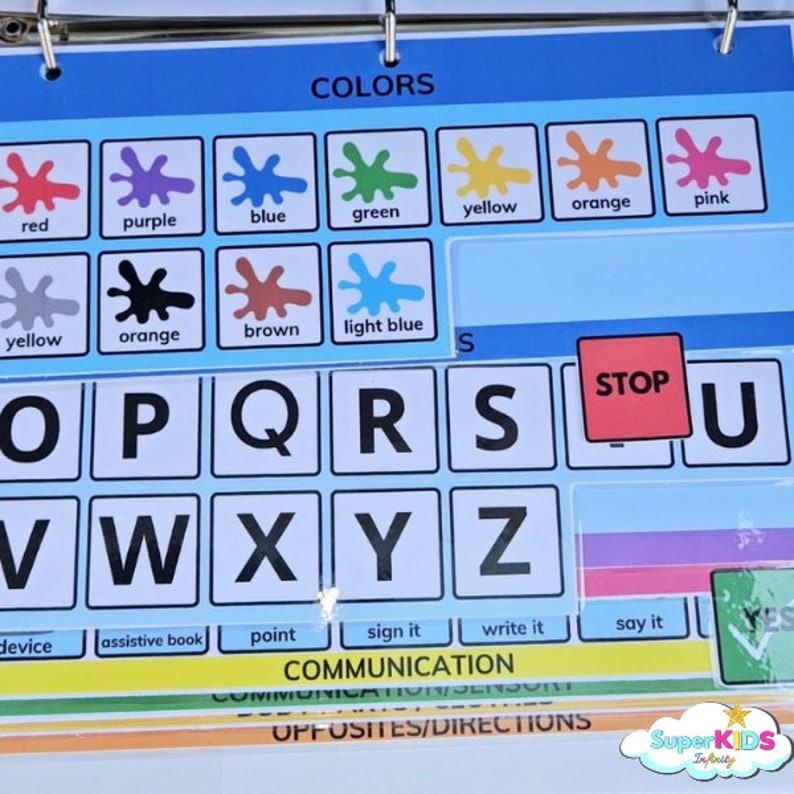 Special Education Communication Binder, Autism Communication Visuals ...