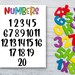 Numbers Chart, Educational Poster, Number Learning Chart, Learning Wall ...