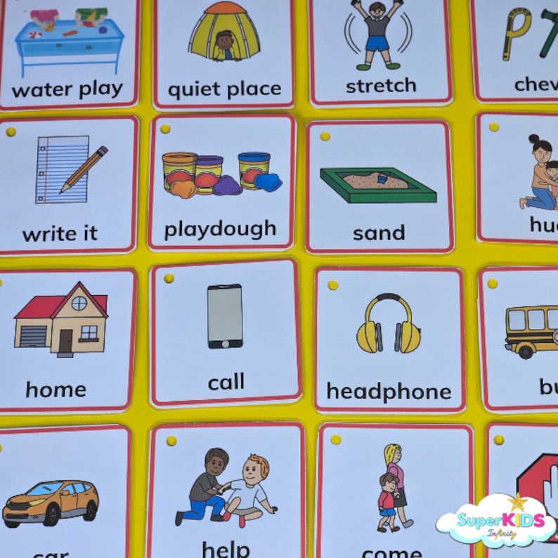 Communication Picture Cards, Autism Visual Aid, Special Education ...