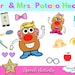 Mr. and Mrs. Potato Head Printable Activity Game, Potato Head Printable ...