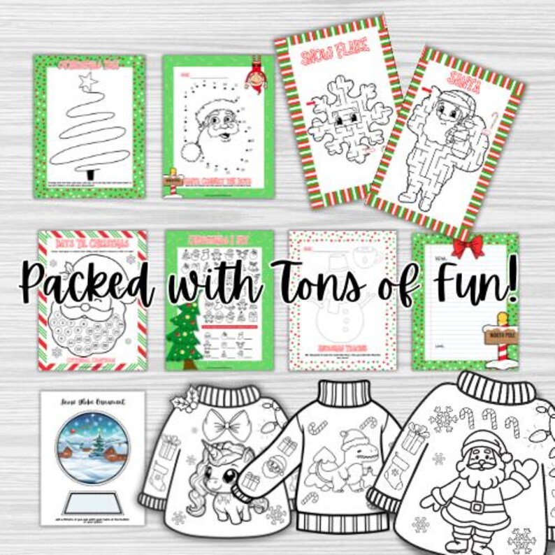 Christmas Bundle | 25+ Printable Christmas Activities, Games & Craft ...
