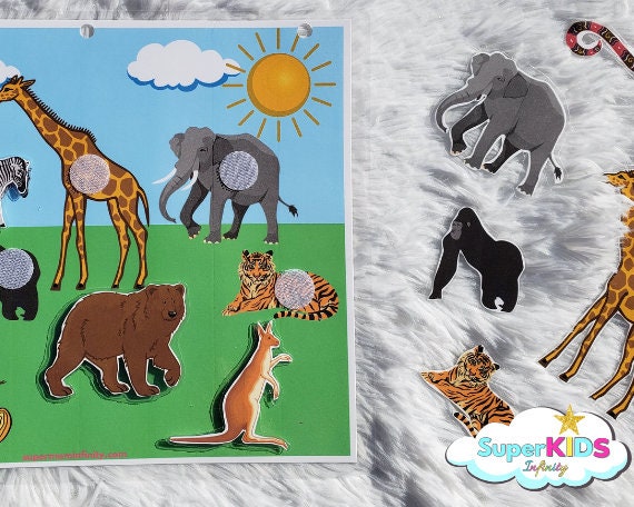 Autism Preschool Learning Binder, Kindergarten Busy Book, Zoo Animal ...