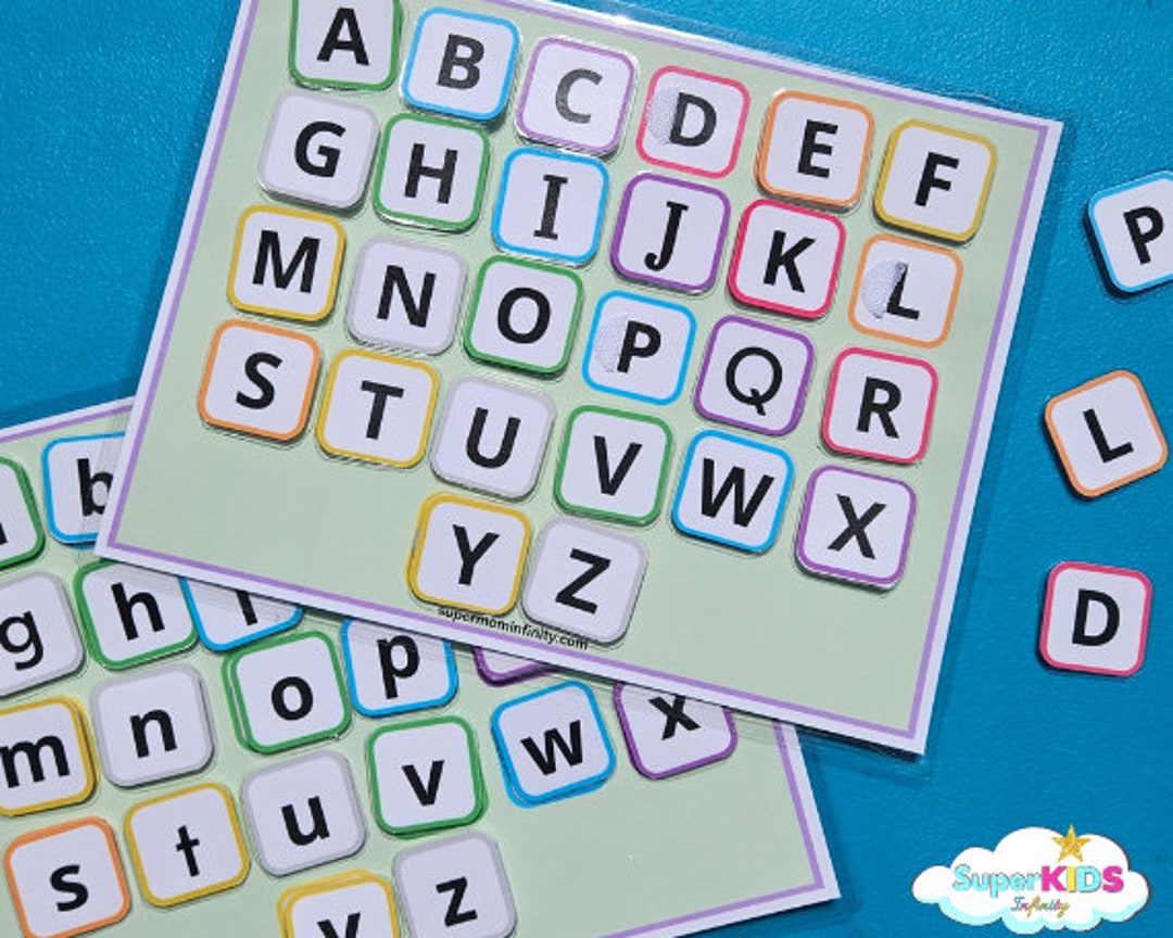 Uppercase and Lowercase Alphabet Matching, Alphabet Learning Activity ...