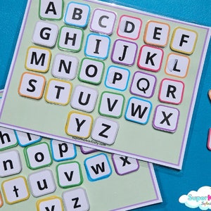 Uppercase and Lowercase Alphabet Matching, Alphabet Learning Activity ...