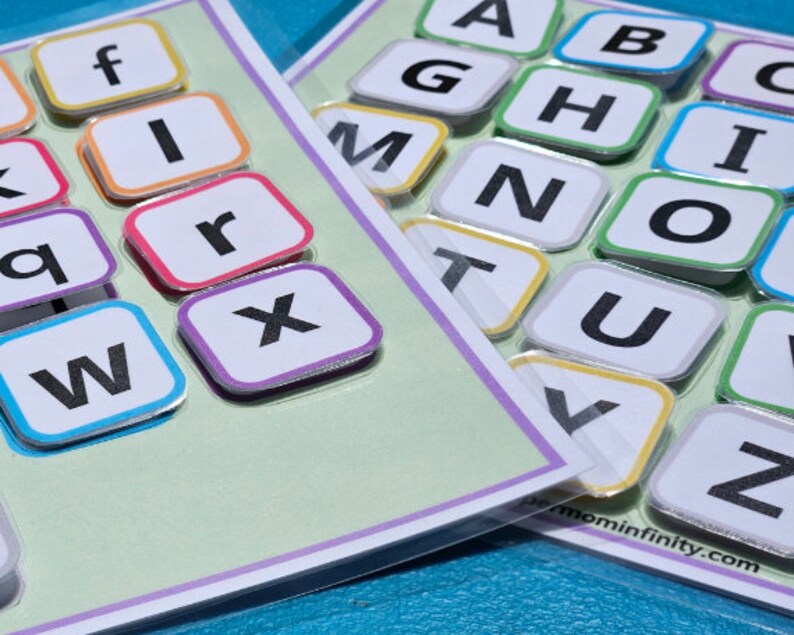 Uppercase and Lowercase Alphabet Matching, Alphabet Learning Activity ...