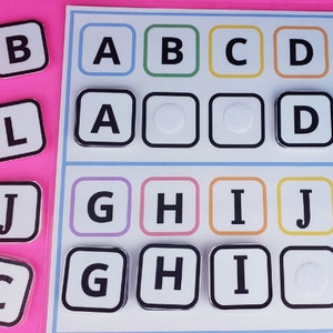 Busy Book Alphabet Binder Learning Binder ABC Book - Etsy