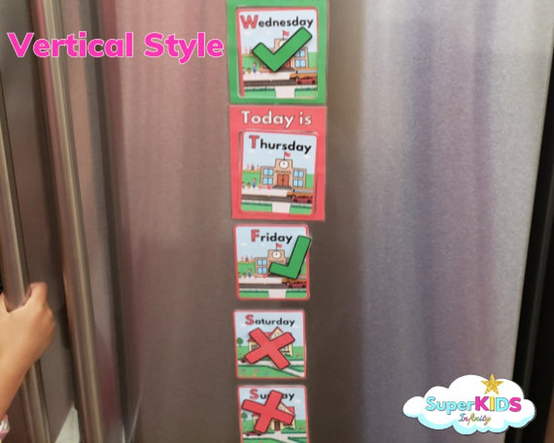 Autism School Schedule, Visual School Days Schedule, Printable School ...