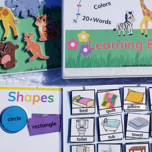 Busy Book Learning Binder, Preschool Busy Book, Printable Learning ...