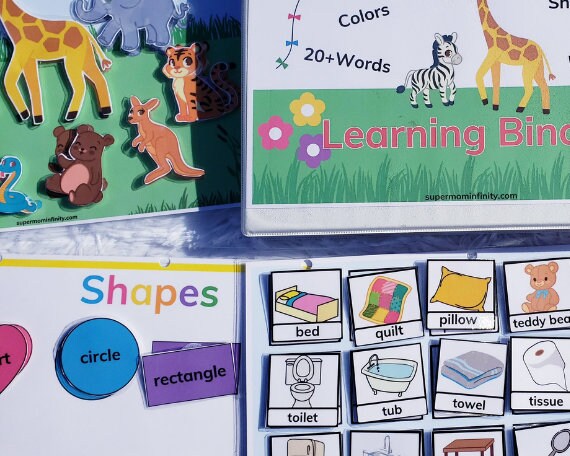 Busy Book Learning Binder, Preschool Busy Book, Printable Learning ...