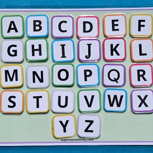 Uppercase Letter Matching Activity, ABC Learning Printable (digital ...