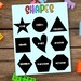 Shape Learning Poster, Education Wall Chart, Homeschool Learning Chart ...
