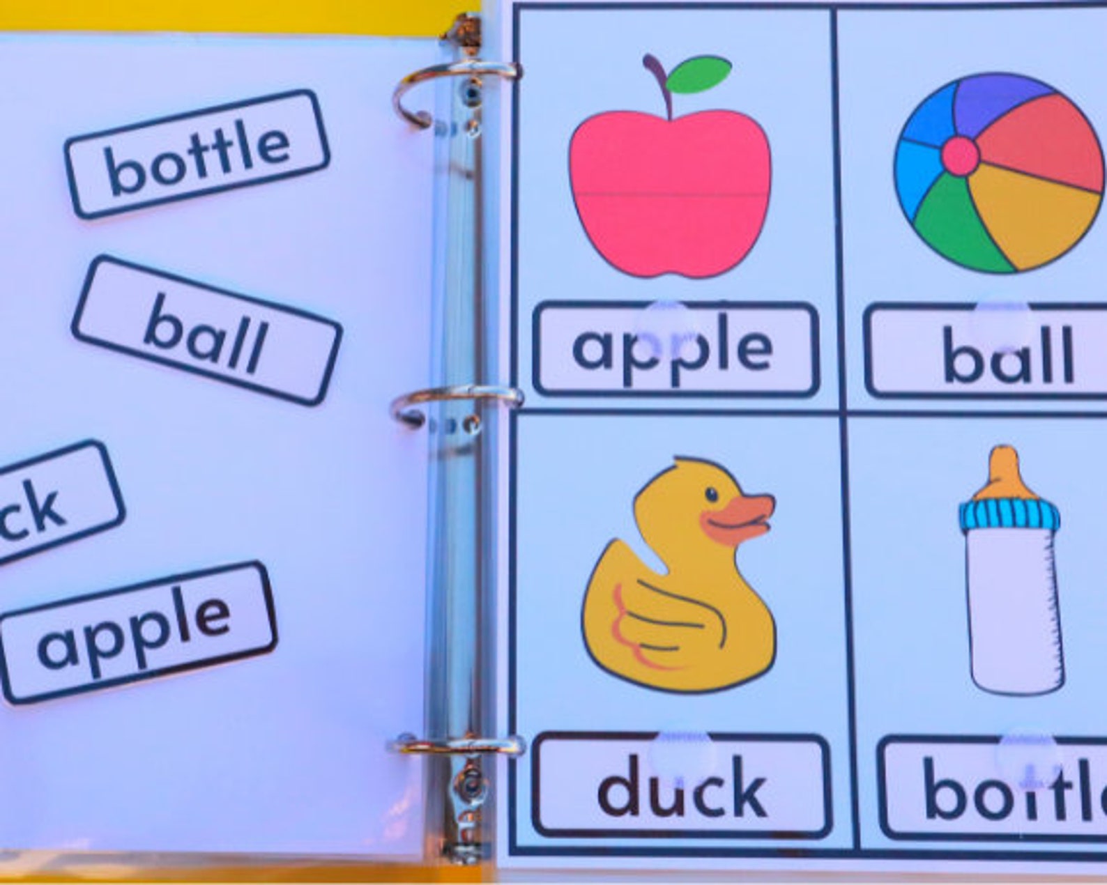 Autism Speech Develpment First Words Learning Binder, First Words Busy ...