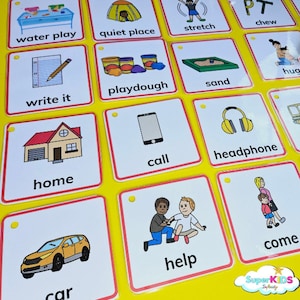 Communication Picture Cards, Autism Visual Aid, Special Education ...