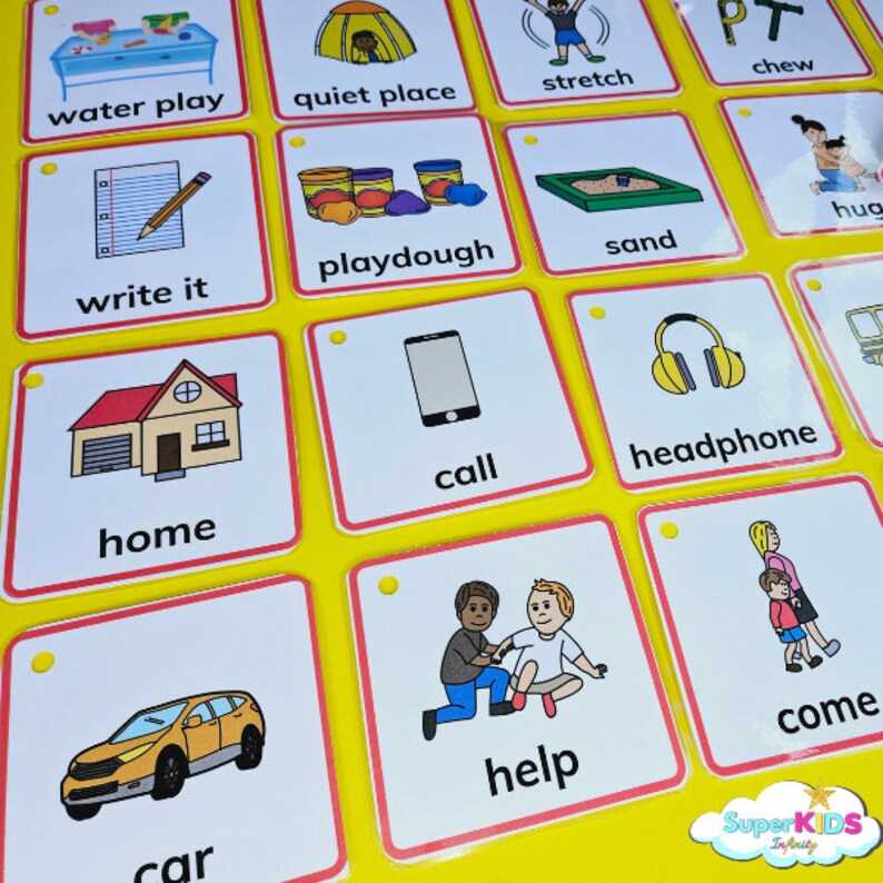 Communication Picture Cards, Autism Visual Aid, Special Education ...