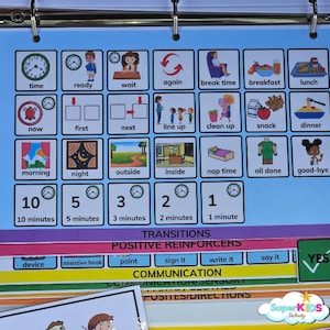 Special Education Communication Binder, Autism Communication Visuals ...
