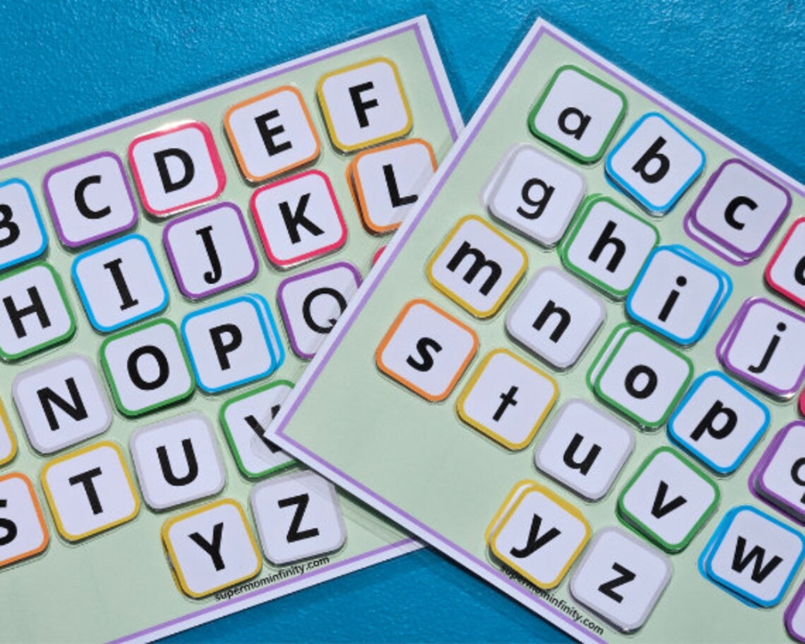 Uppercase and Lowercase Alphabet Matching, Alphabet Learning Activity ...