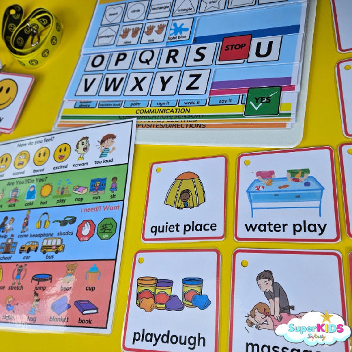 Special Education Visual Aid for Kids, Communication Starter Kit for ...