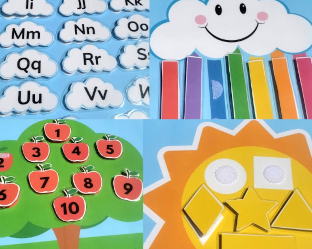 My First Toddler Busy Book | Basic Learning Activities for Toddlers ...